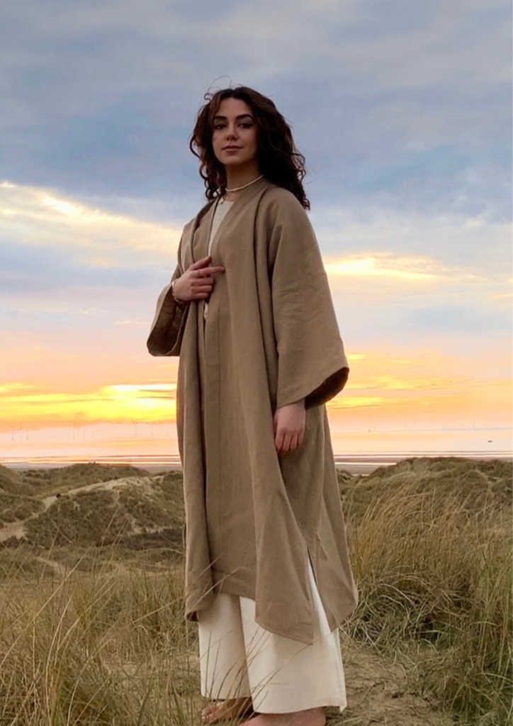 Sand Classic Linen Kimono - kind nomad